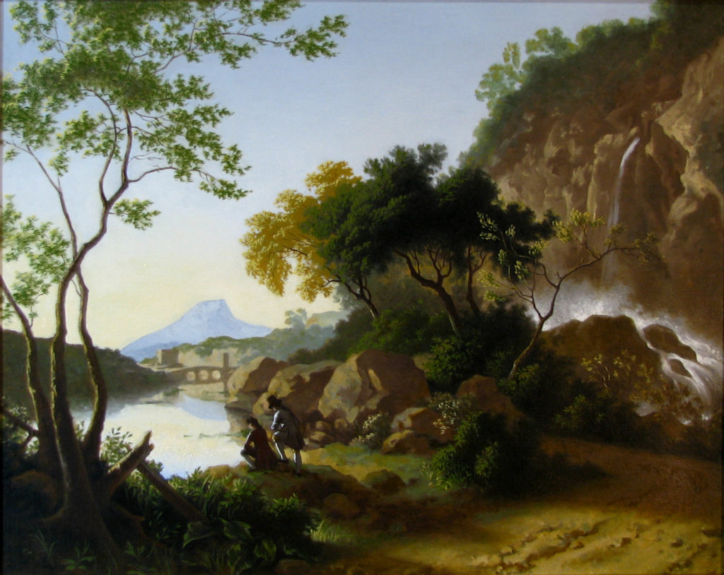 Waterfall and Watering Road by a Riverbank - Co|So - Copley Society of Art